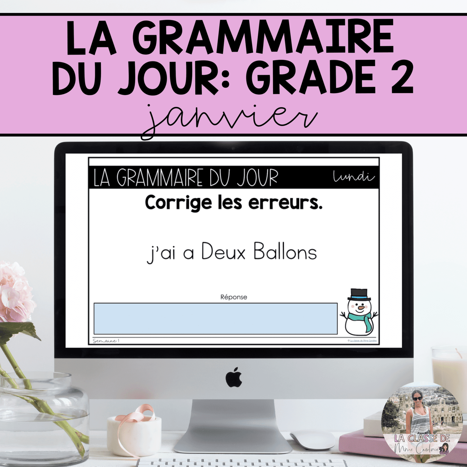 Grade 2: French Grammar Activities for Google Slides | January - La ...