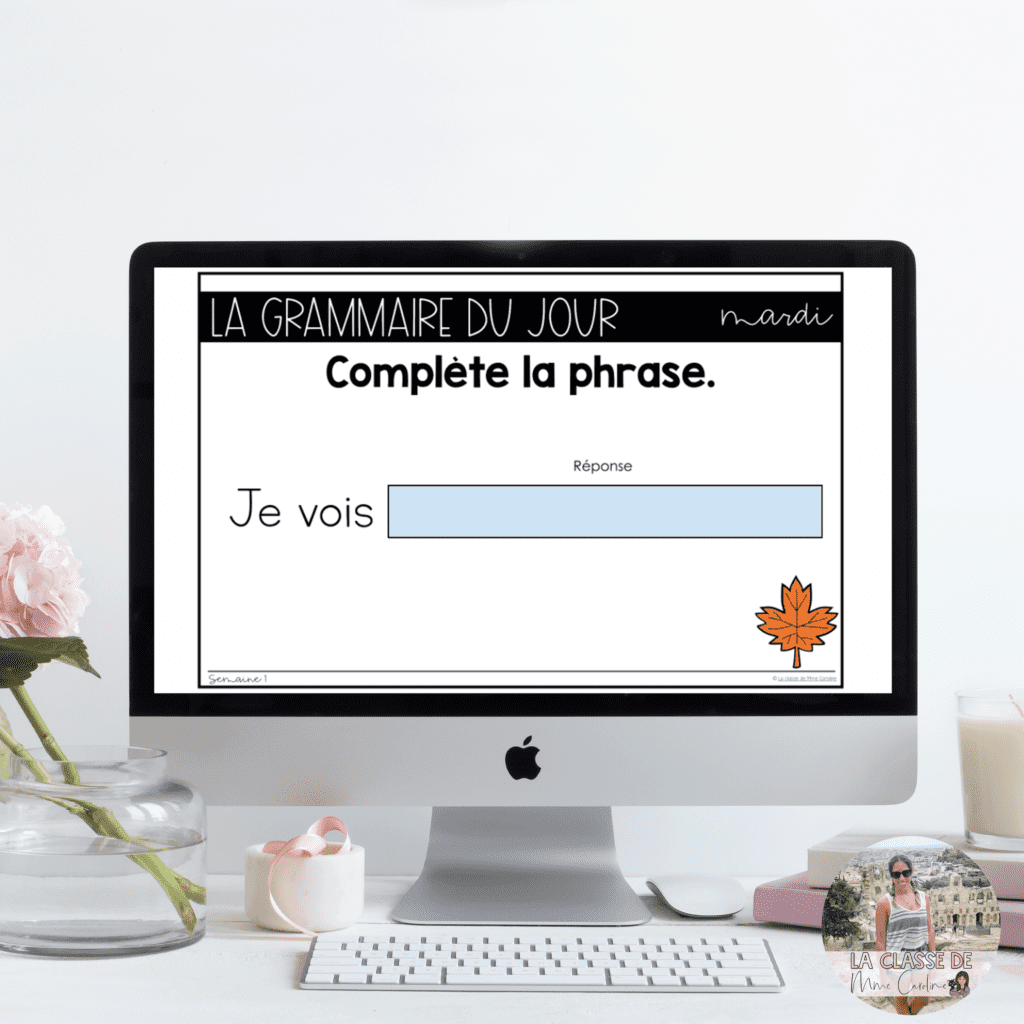 Grade 1: French Grammar Activities for Google Slides | November - La ...