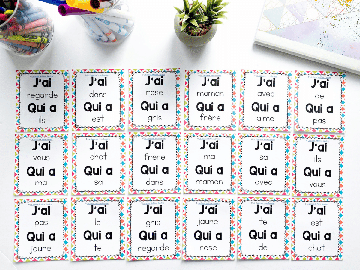 5 French Sight Word Games Your Students Will Love - La Classe de Mme ...