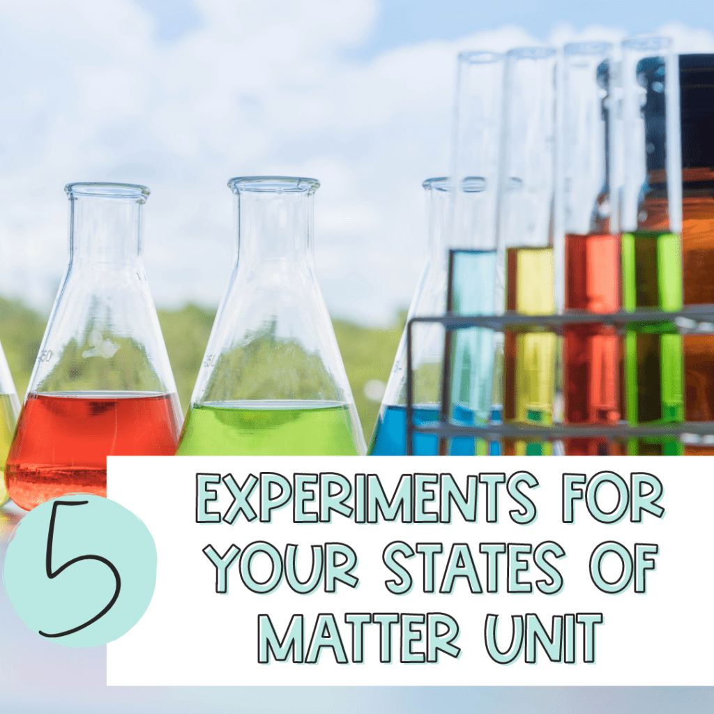 5 Engaging Experiments for your French States of Matter Unit - La ...