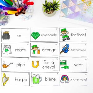 French St Patrick's Day Vocabulary & Word Wall Cards - Vocabulaire La ...