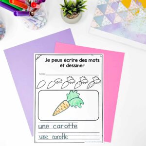 French Easter Math & Literacy Activities for Kindergarten | NO PREP ...