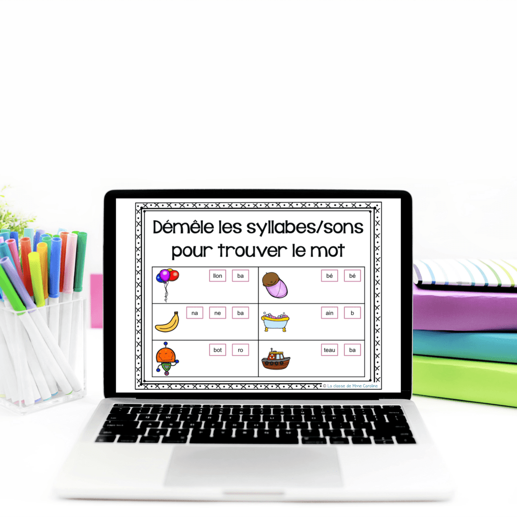 Digital French Phonics Activities for Google Slides - Les sons simples ...