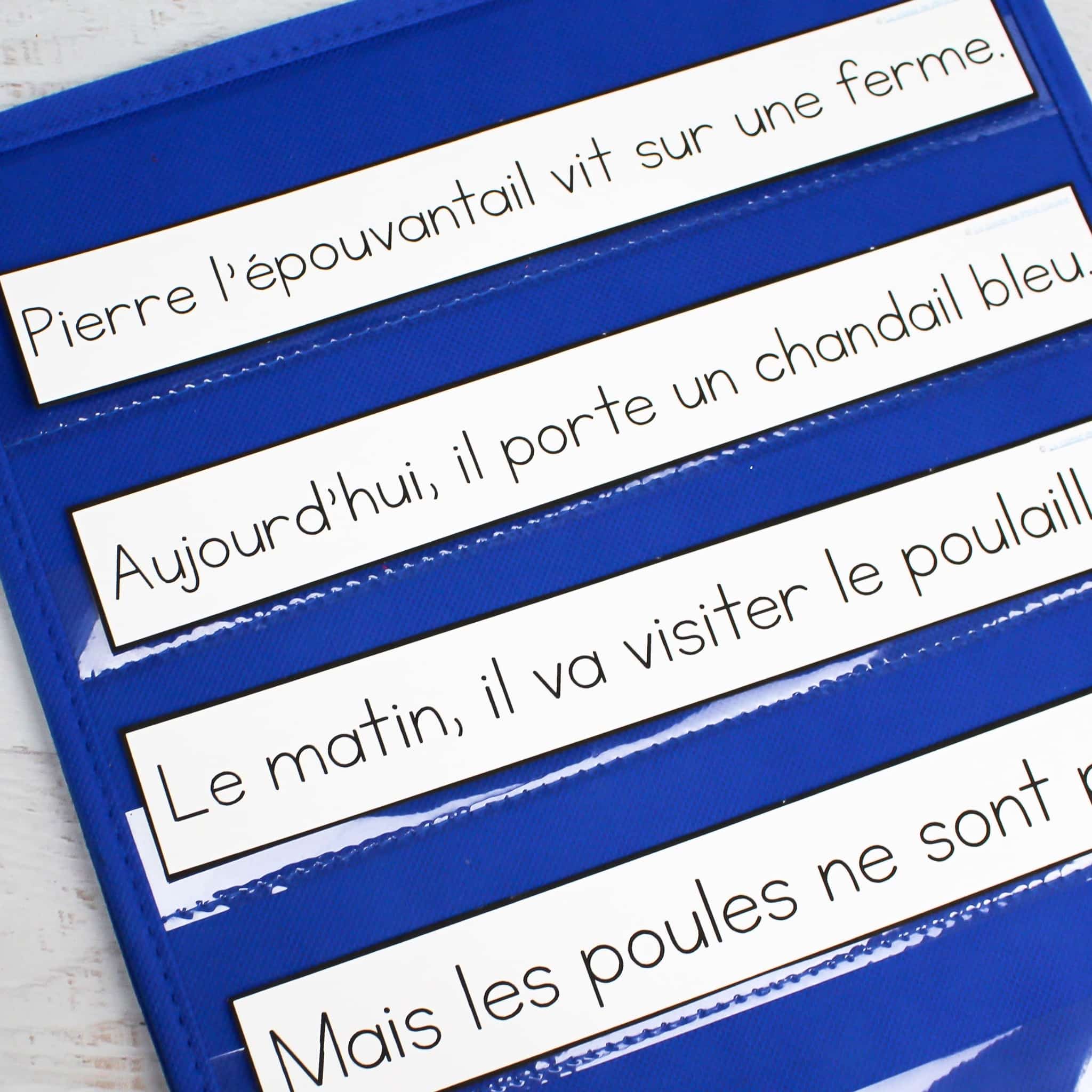 French Phonics Pocket Chart Stories for Shared Reading | Les sons ...