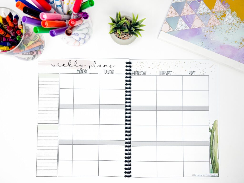 EDITABLE Teacher Planner with FREE YEARLY UPDATES - Cactus themed - La ...