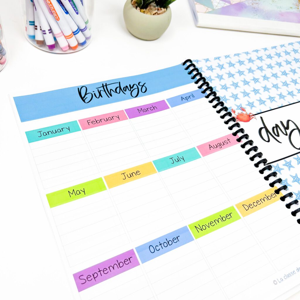 EDITABLE Teacher Planner with FREE YEARLY UPDATES - Beach Theme - La ...