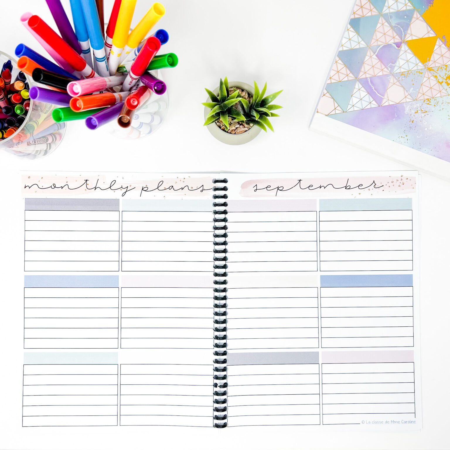 EDITABLE Teacher Planner with FREE YEARLY UPDATES - Gold and Greenery ...