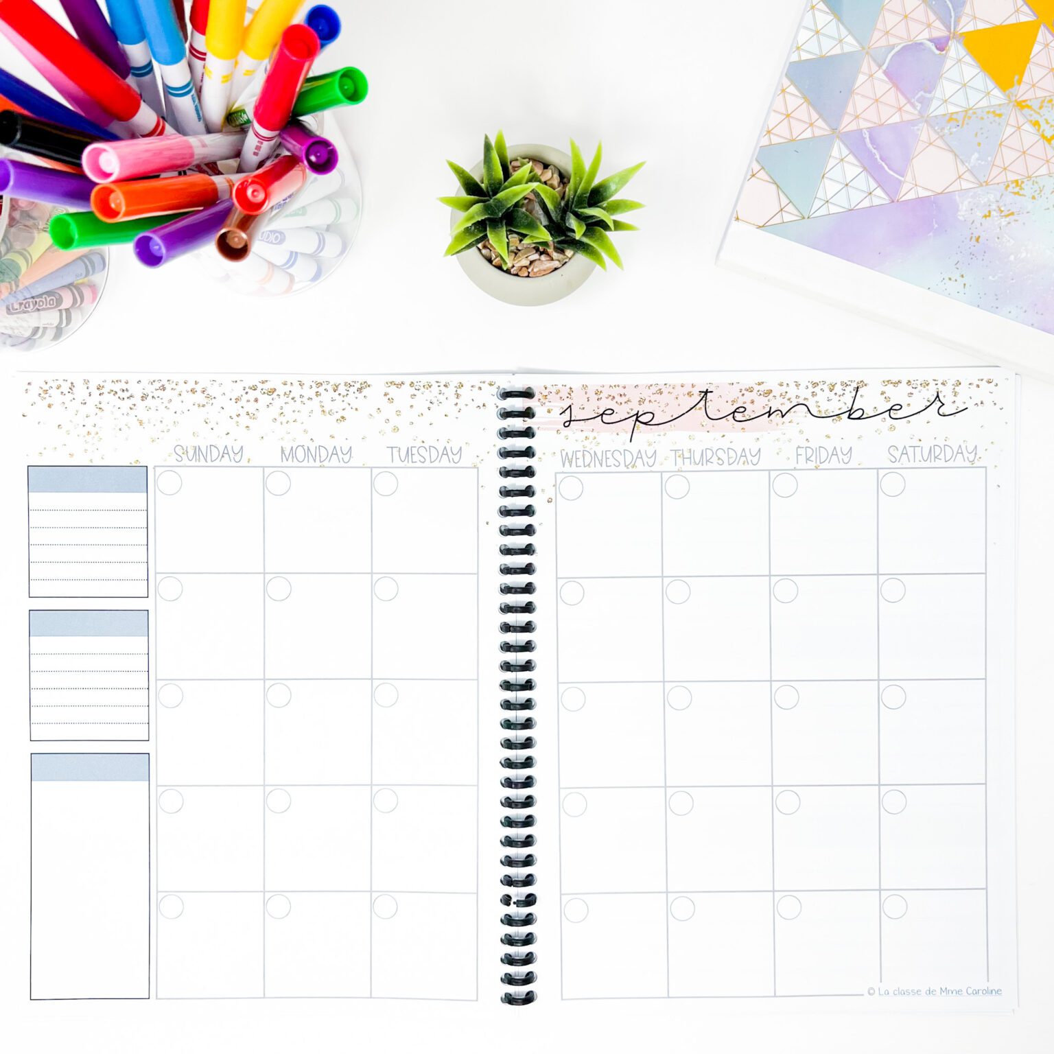 EDITABLE Teacher Planner with FREE YEARLY UPDATES - Gold and Greenery ...