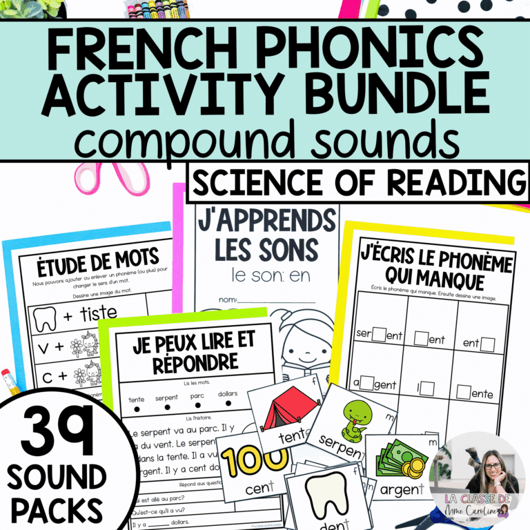 French Phonics Activities - Aligned with the Science of Reading ...