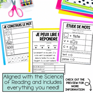 French Phonics Activities - Aligned with the Science of Reading ...