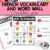 French Fall Vocabulary and Word Wall Cards - vocabulaire d'automne - La ...