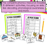 French Phonics Activities - Decoding Phonological & Phonemic Awareness ...