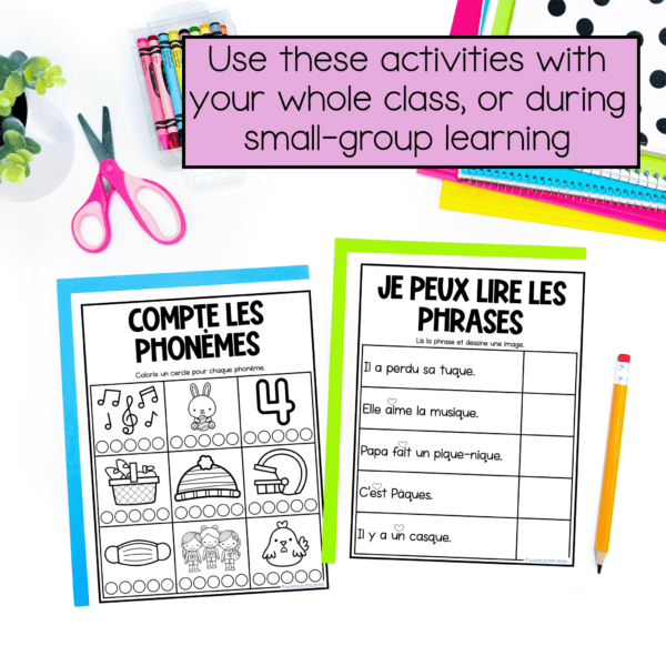 French Phonics Activities - Decoding Phonological & Phonemic Awareness ...