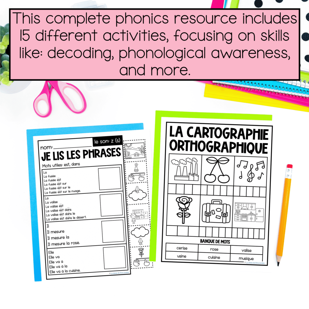 French Phonics Activities - Decoding Phonological & Phonemic Awareness ...