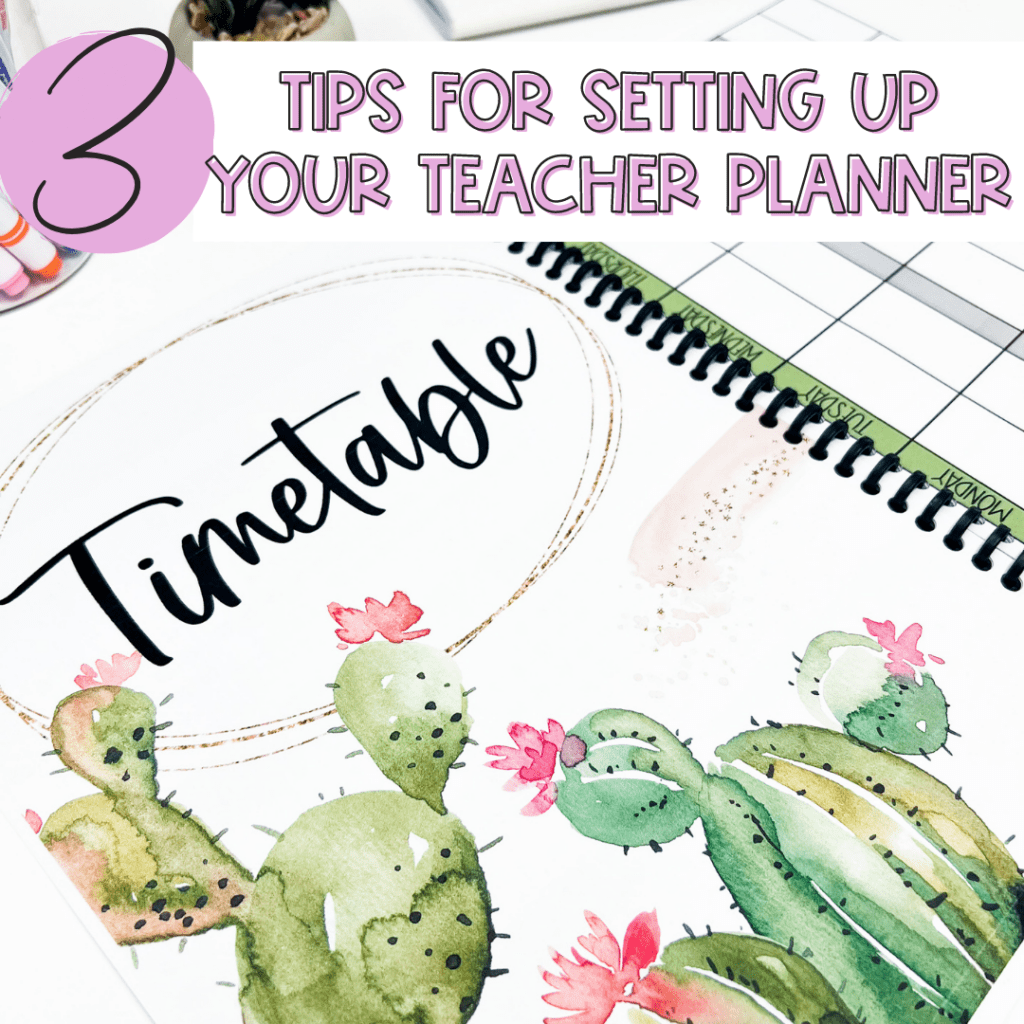 Printable Teacher Planners: 3 Tips for a Stress Free Setup - La Classe ...