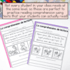 Differentiated French Reading Passages for Back to School | French ...