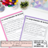 Differentiated French Reading Passages for Back to School | French ...