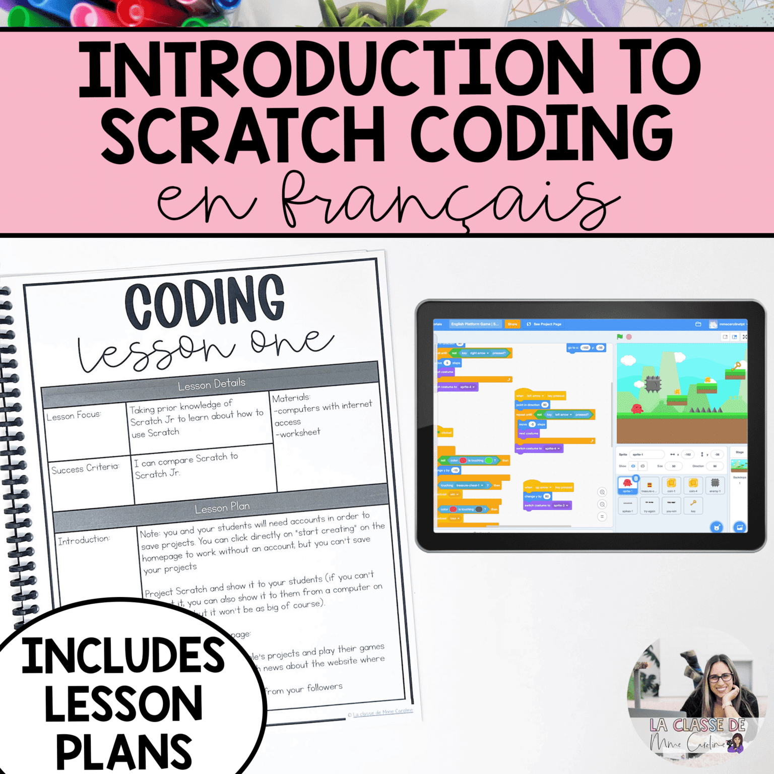 Grade 3 Coding Unit In French Scratch Coding Unit Le Codage Avec Scratch En FranÇais La