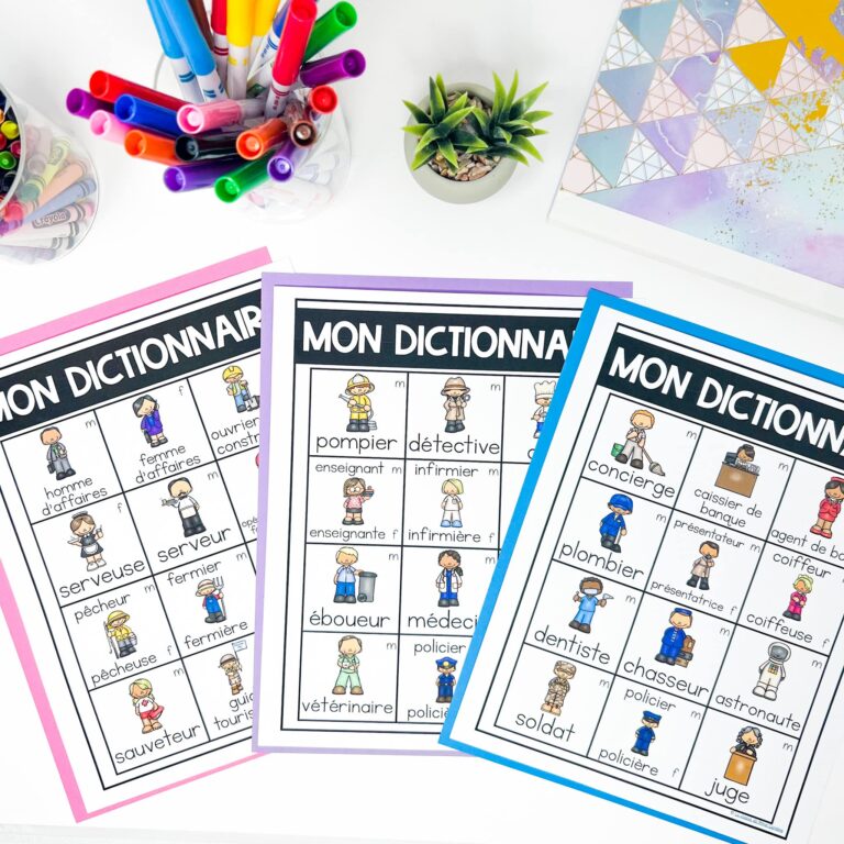 French Community Helpers Vocabulary | French Word Wall Cards | Les ...