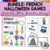 French Halloween Games Bundle | Ensemble de jeux de l'Halloween - La ...