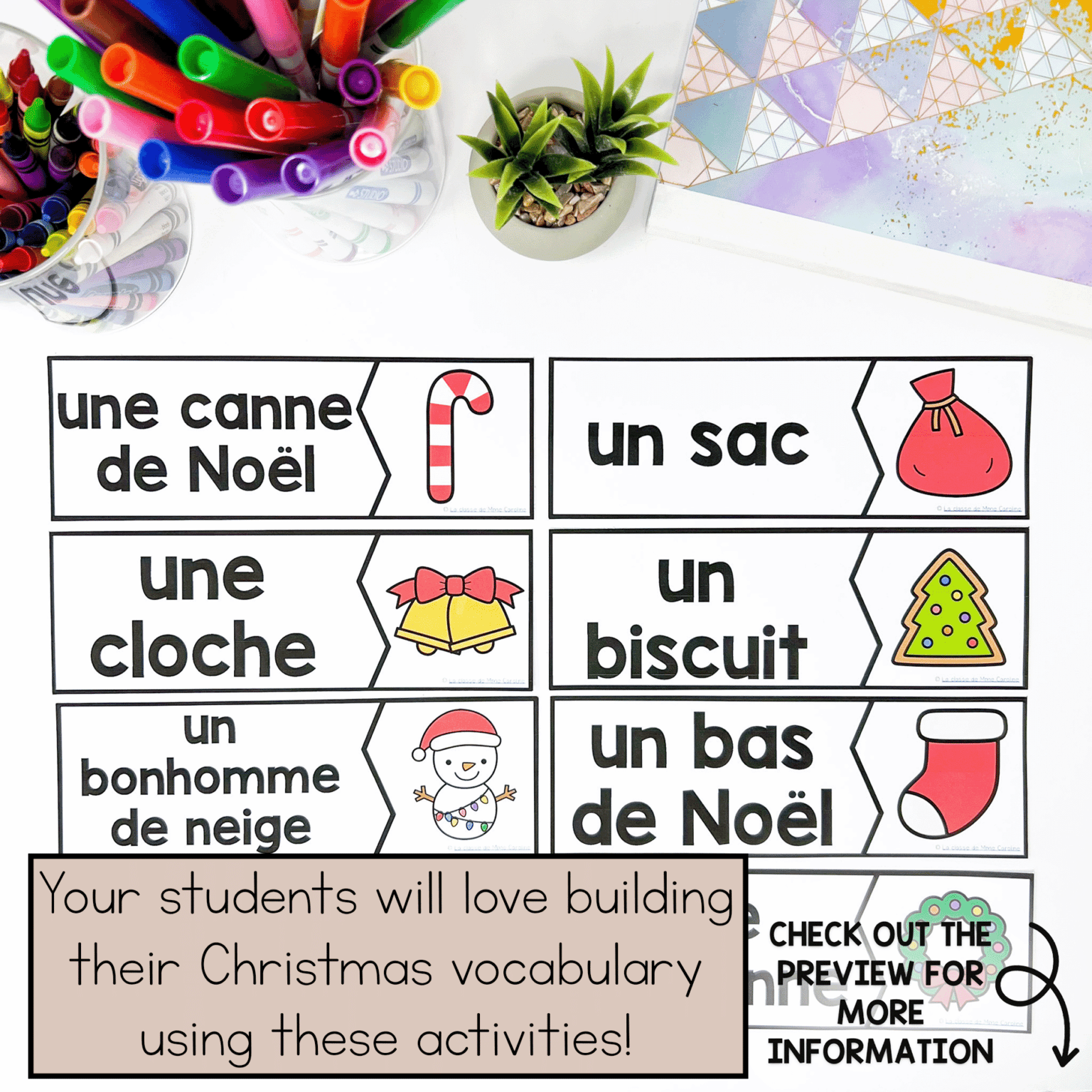 French Christmas Games and Activities Bundle | Ensemble de jeux de Noël ...