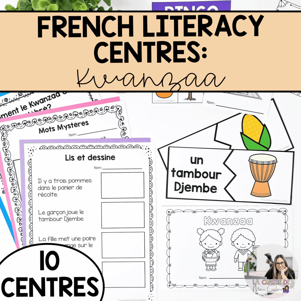 Primary French Kwanzaa Literacy Centres | Les centres de littératie ...