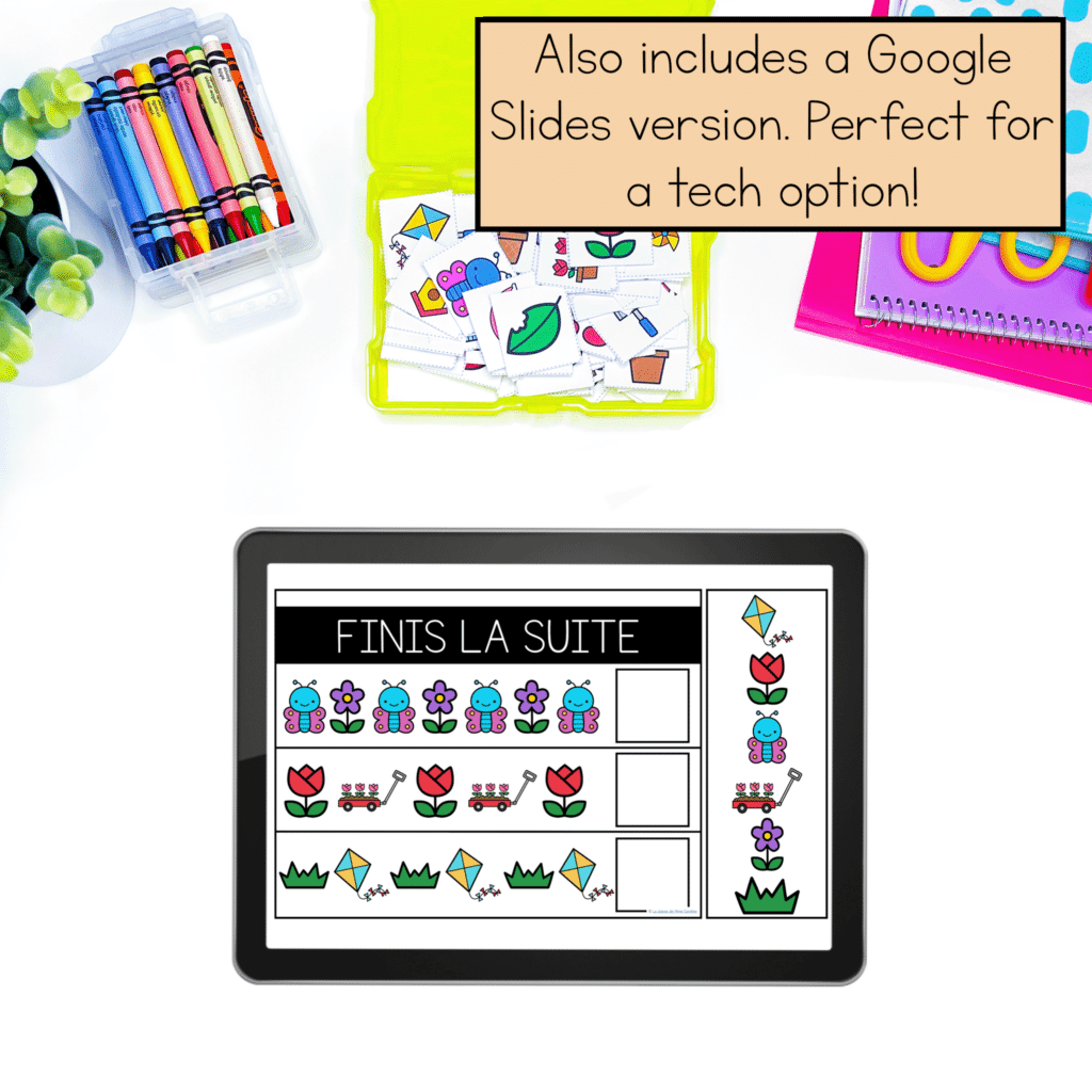 Spring Themed Patterning Mats | French Patterns in Kindergarten | Les ...