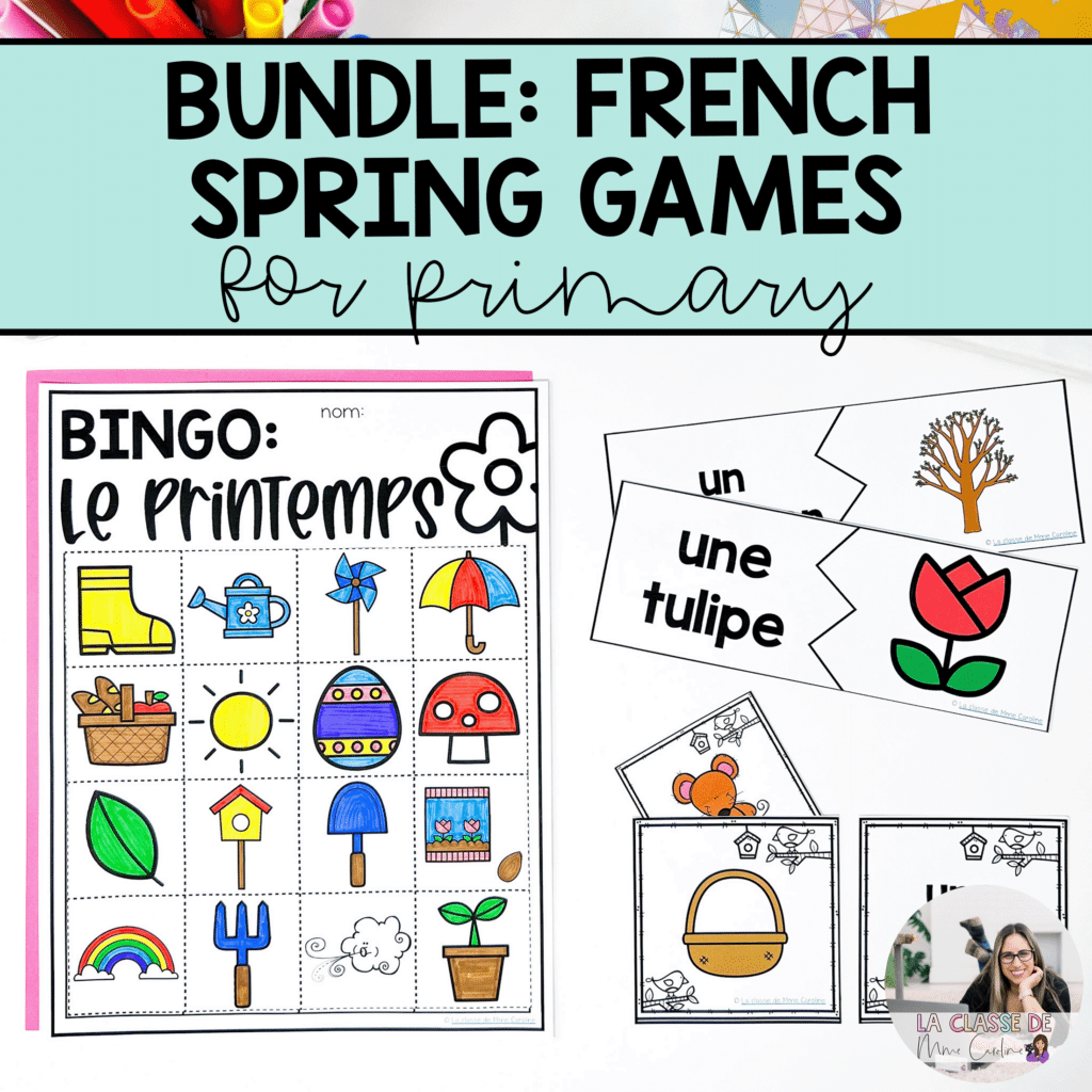 French Spring Games and Activities Bundle | Ensemble de jeux ...