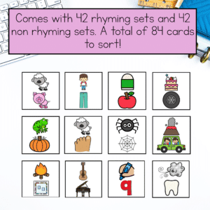 French Rhymes Pocket Chart Centre | French Phonological Awareness ...