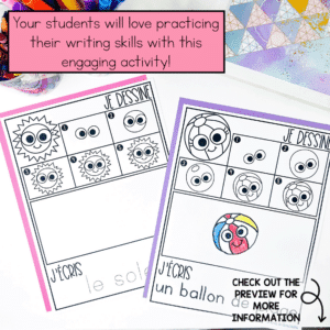 French Summer Directed Drawing & Writing Activity | Les dessins dirigés ...