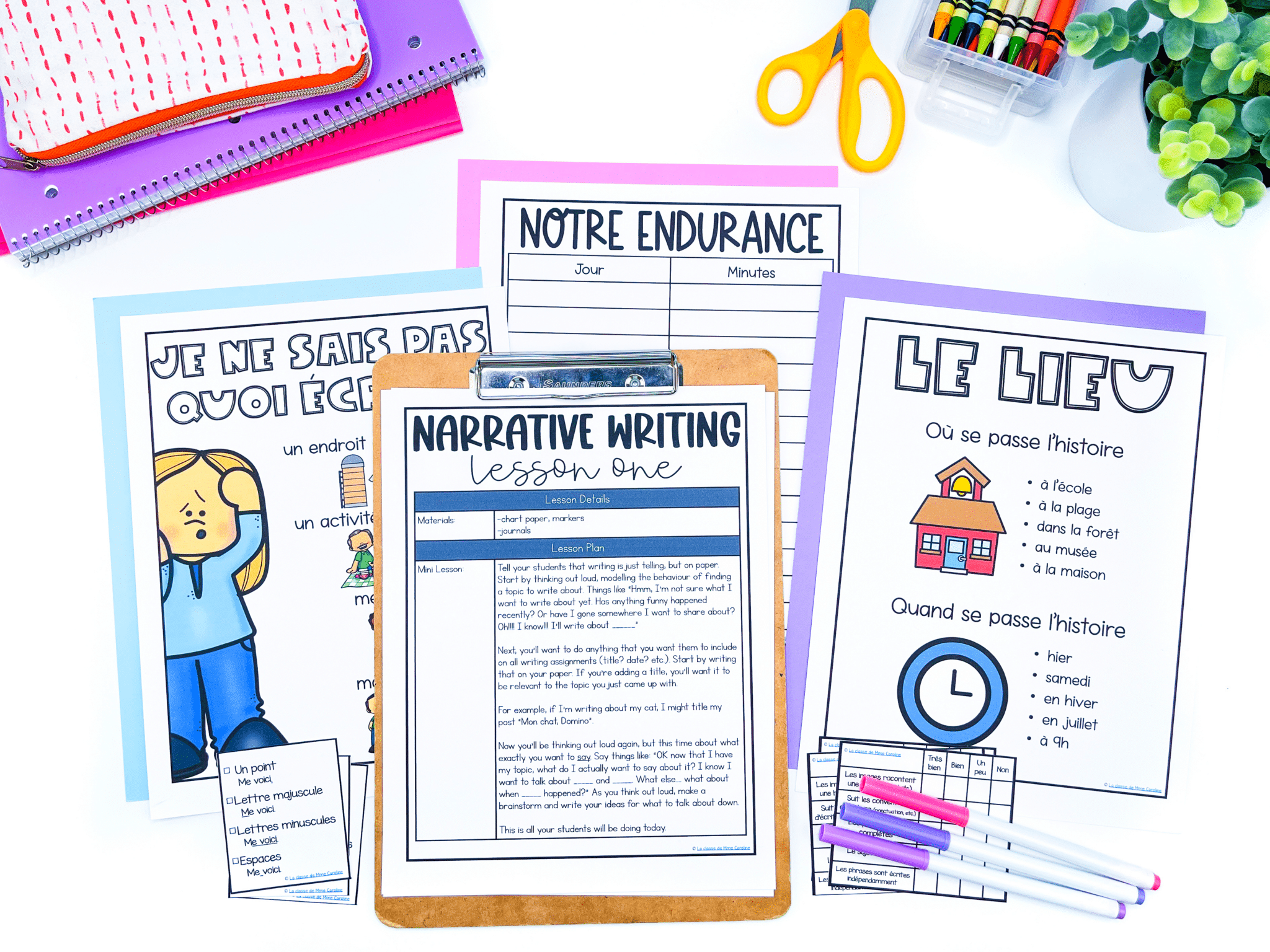 Teaching Narrative Writing in French to Primary Students the Stress ...