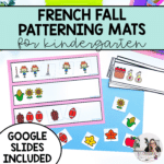 Fall Patterning Mats in French for Kindergarten | Les suites en ...