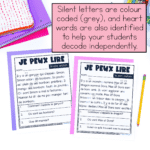 French Decodable Reading Passages & Comprehension Questions for ...