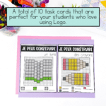 French Back to School Building Block Task Cards | French Building ...