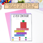 French Back to School Snap Cube Task Cards | French Math Centres for ...