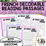 French Decodable Reading Passages & Comprehension Questions for ...