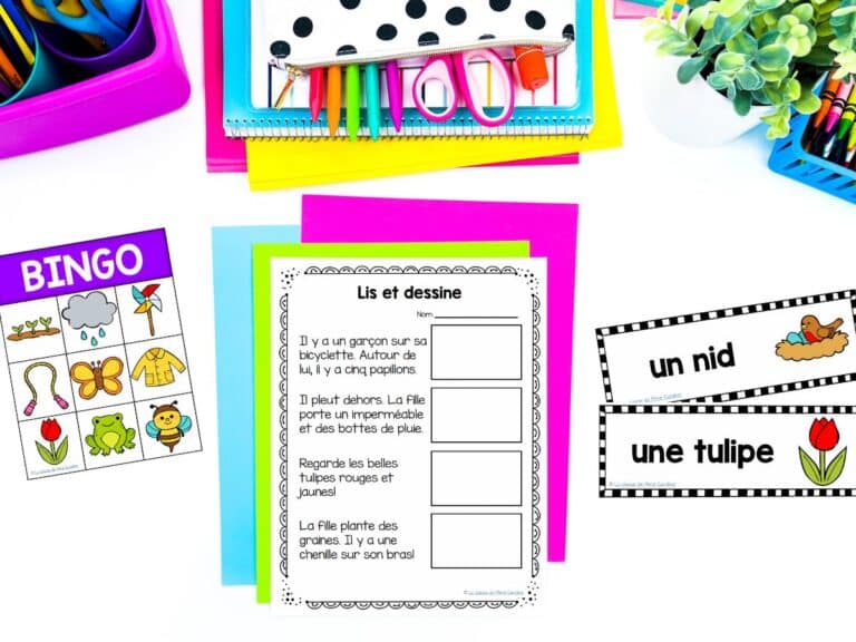 5 Engaging French Spring Activities for Reading and Writing - La Classe ...