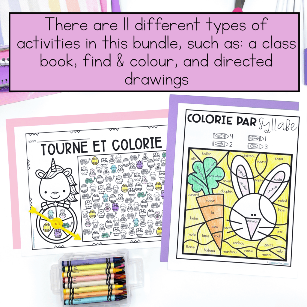 French Easter Early Finishers Activities and Worksheets for Primary ...