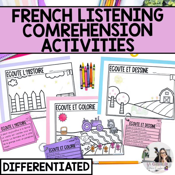 French Listening Activities for Primary Students la ferme - Activités ...