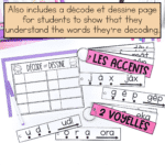 French Decoding Strips to Practice French Reading - Vowel Sounds and ...