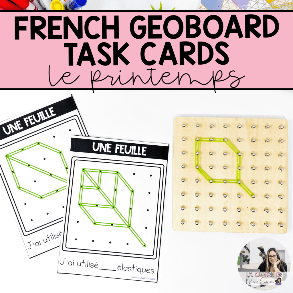 French Spring Geoboard Task Cards for Primary - Early Finishers ...