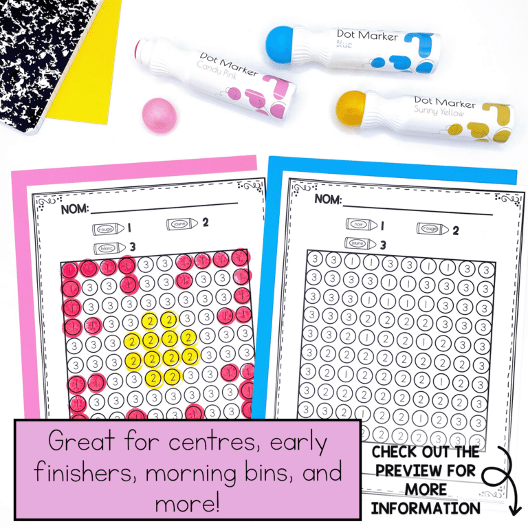 French Spring Colour by Code Mystery Images - Early Finishers ...