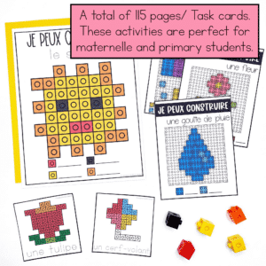 French Spring Task Card Bundle for Early Finishers or Morning Bins - j ...