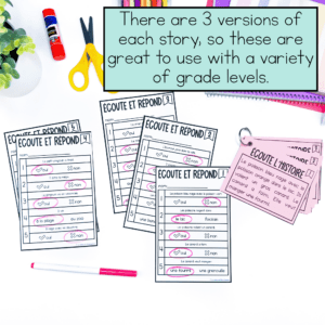French Listening Comprehension Passages & Questions for Primary ...