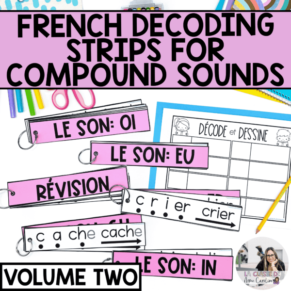 French Decodable Reading Strips for Compound Sounds | Science of ...