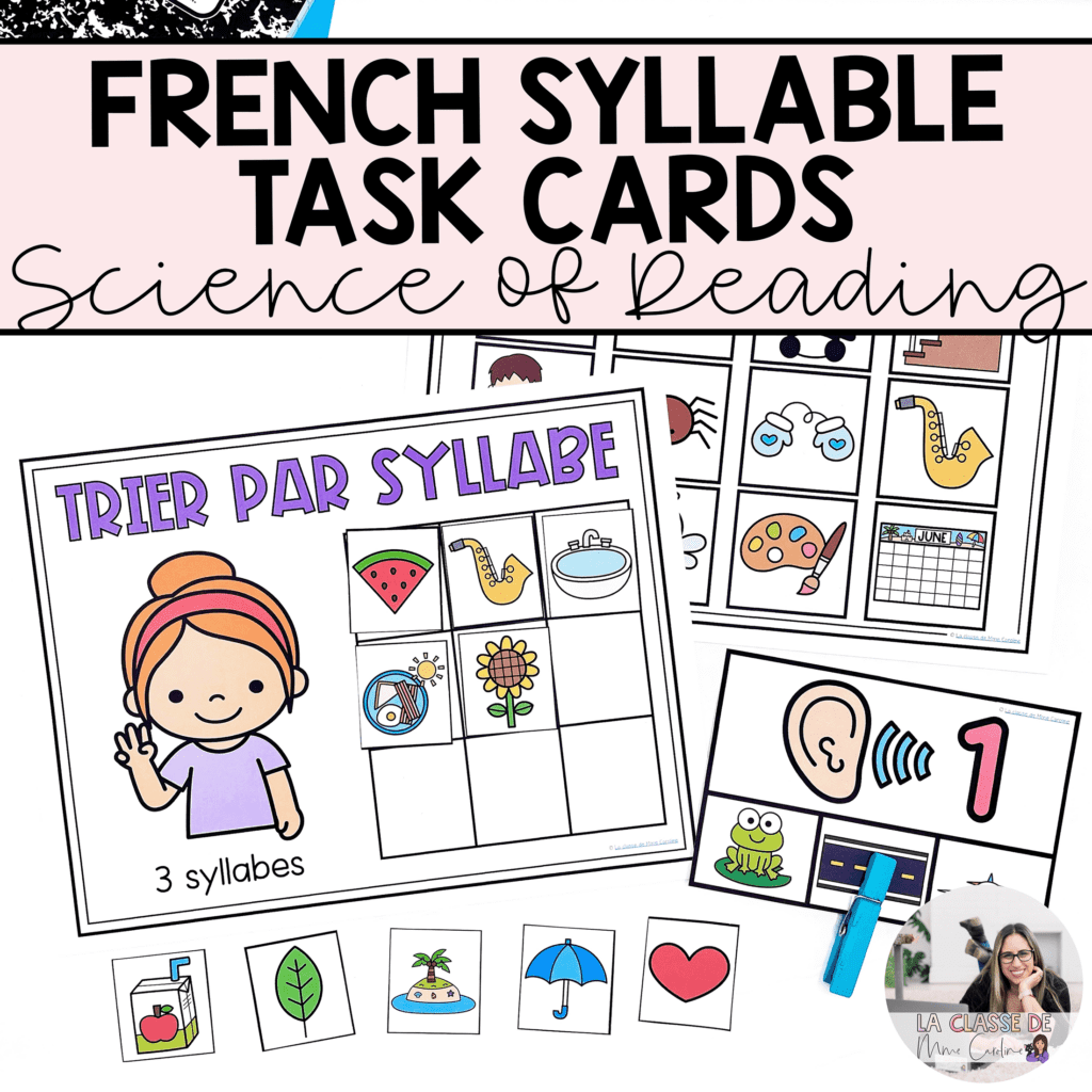 Syllable Counting Activities for Literacy Centres | French Phonological ...