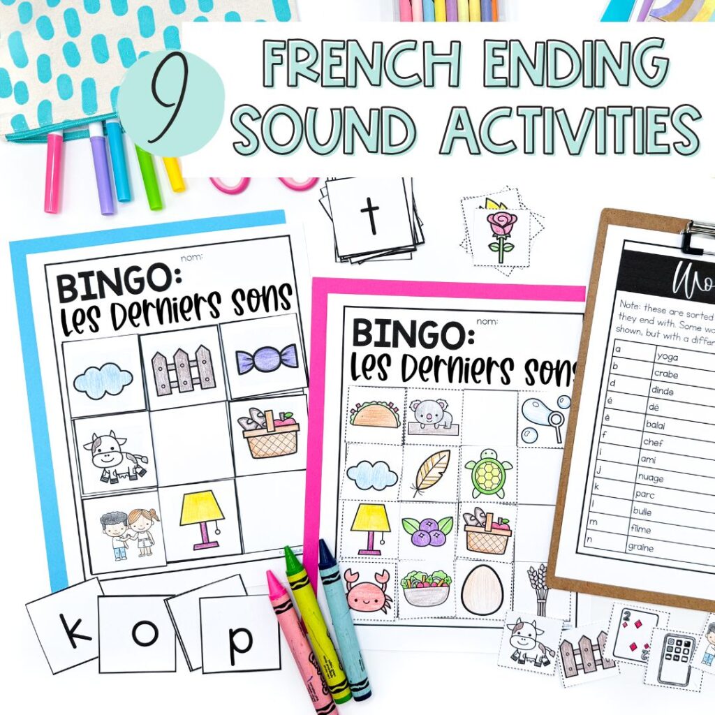 9 Exciting Activities for Practicing French Ending Sounds - La Classe ...