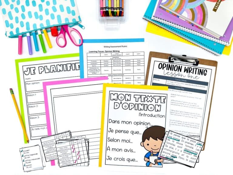 How to Teach Opinion Writing in French in 5 Easy Steps - La Classe de ...