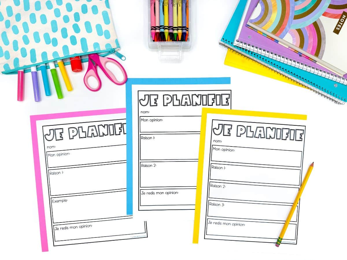 How to Teach Opinion Writing in French in 5 Easy Steps - La Classe de Mme Caroline