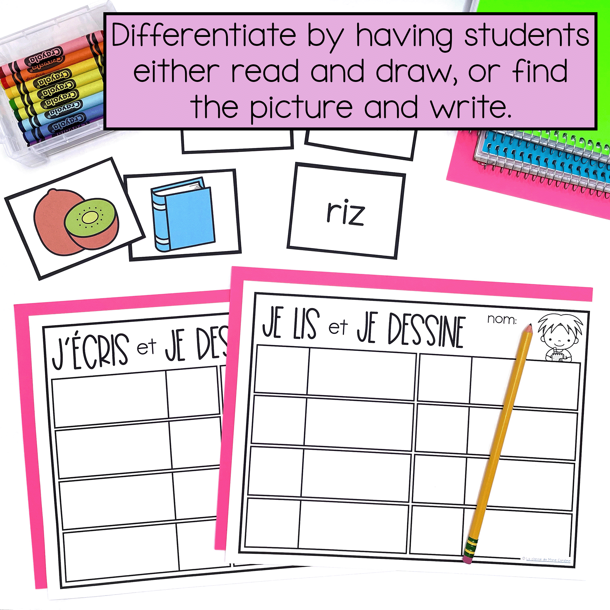 French Write the Room Activity: le son i - La Classe de Mme Caroline